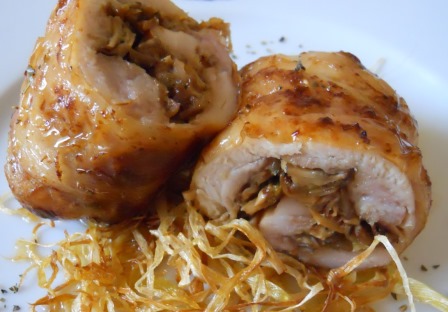 Muslón de pavo relleno - A fuego Lento